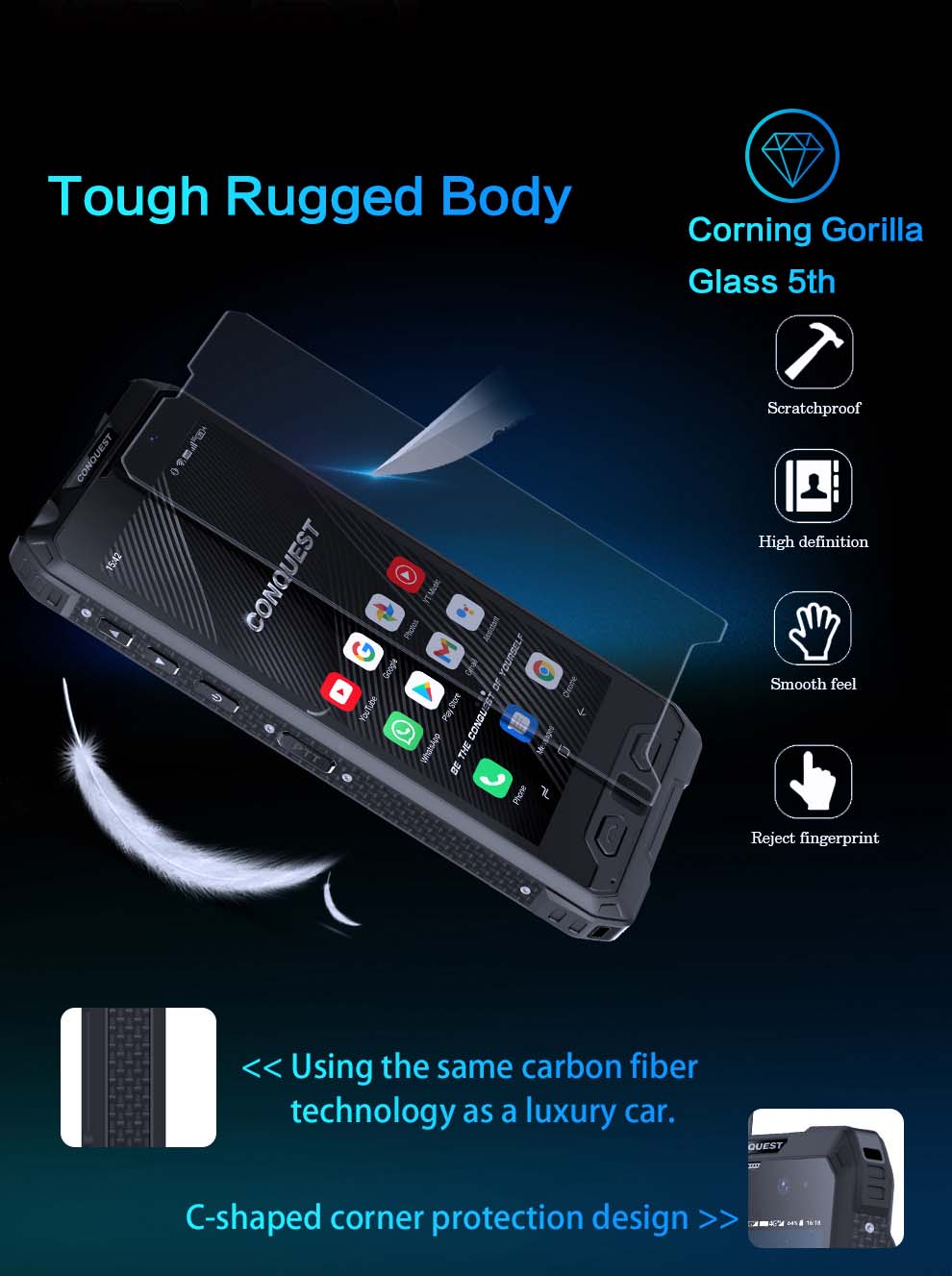 Industrial One | CONQUEST EX201 Intrinsically Safe Mobile Phone (ATEX)